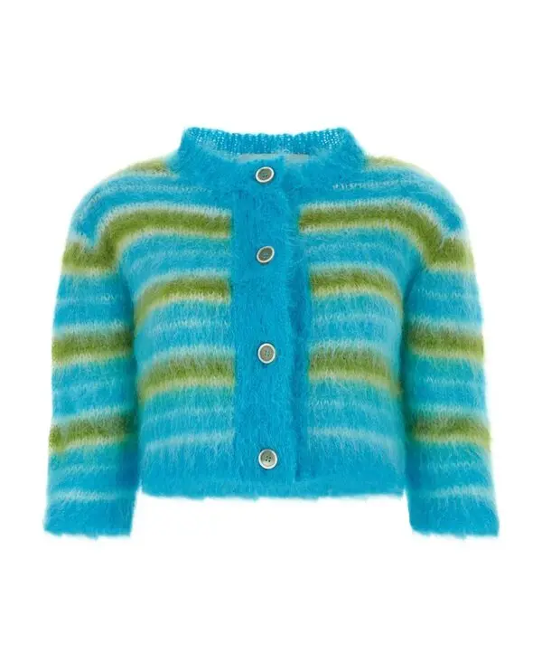 Marni Striped Button-down Cardigan