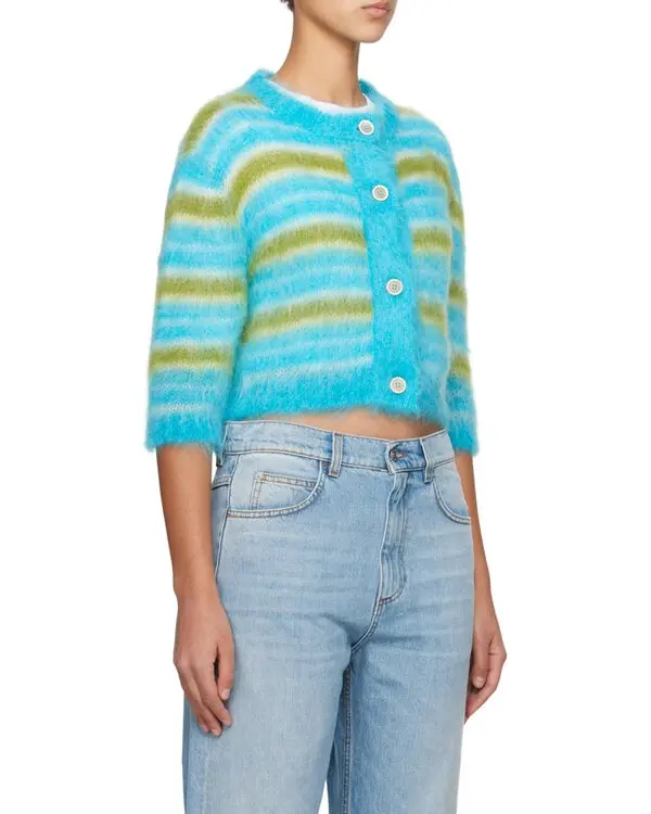 Marni Striped Button-down Cardigan