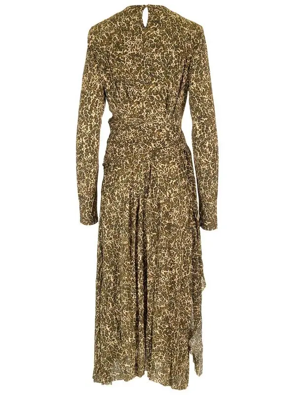 Isabel Marant Étoile Zeidi Leopard Print Maxi Dress