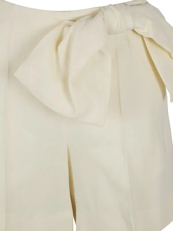 Chloé Bow Detailed High-rise Shorts