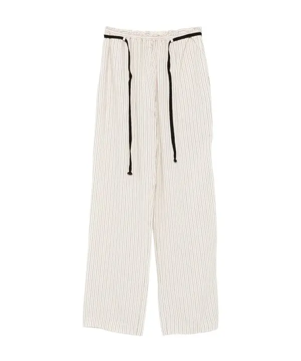 Barena Venezia Striped Drawstring Trousers - Ivory