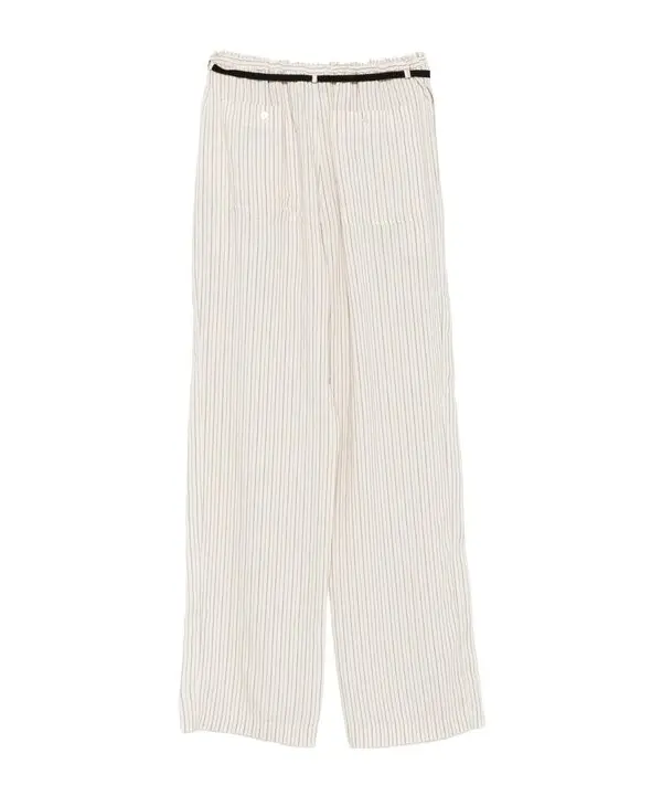 Barena Venezia Striped Drawstring Trousers - Ivory