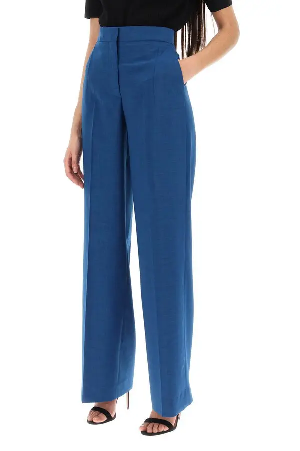 Tory Burch Front-pleat Tailored Trousers - Blue