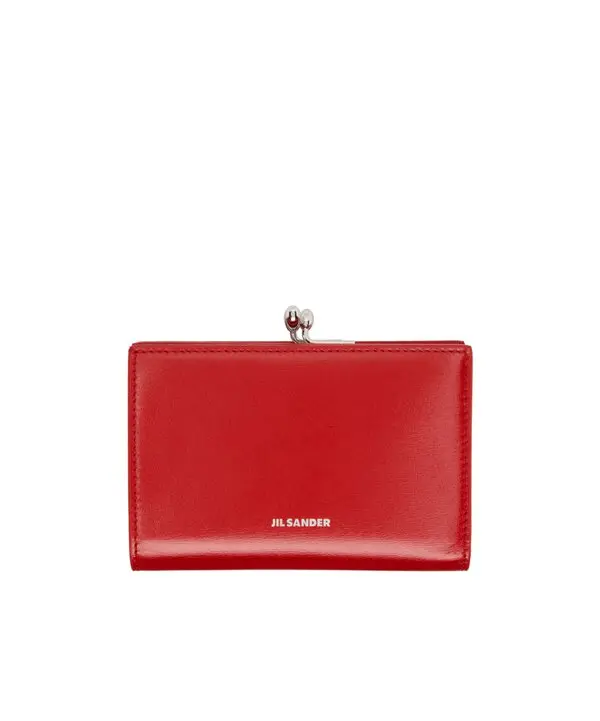 JIL SANDER Small Goji Wallet - Red