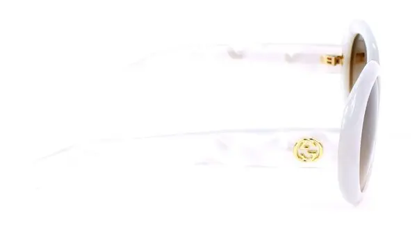 Gucci Round Frame Sunglasses - White