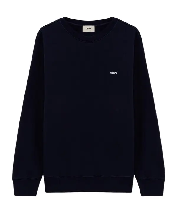 AUTRY Logo-embroidered Crewneck Sweatshirt - Black