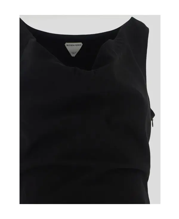 Bottega Veneta Sleeveless Asymmetrical Midi Dress