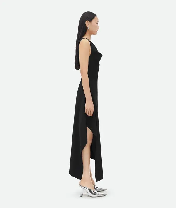 Bottega Veneta Sleeveless Asymmetrical Midi Dress