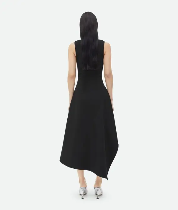 Bottega Veneta Sleeveless Asymmetrical Midi Dress