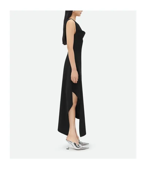 Bottega Veneta Sleeveless Asymmetrical Midi Dress