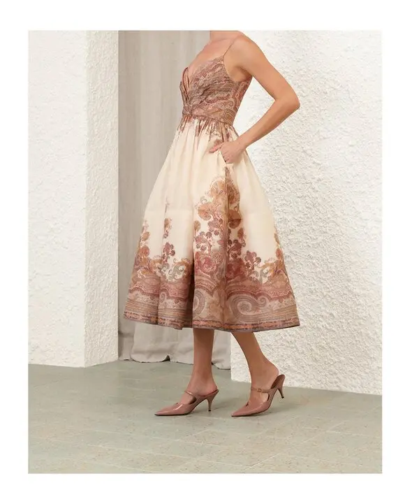 Zimmermann Illustration Midi Dress