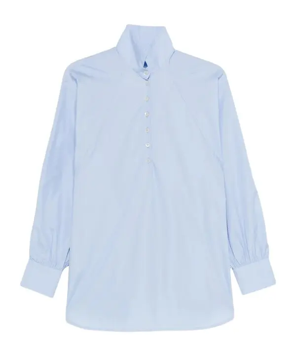 Barena Venezia Button-up Shirt With Stand Collar And Buttoned Cuffs