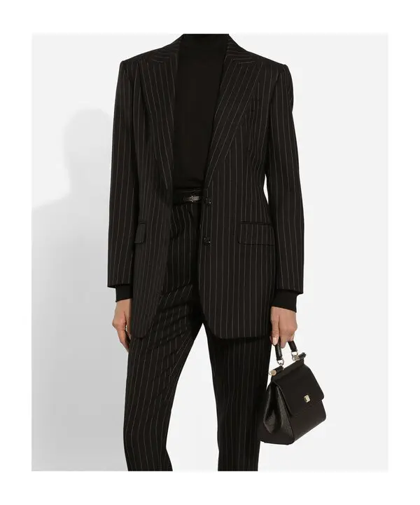 Dolce & Gabbana Single-breasted Pinstriped Blazer