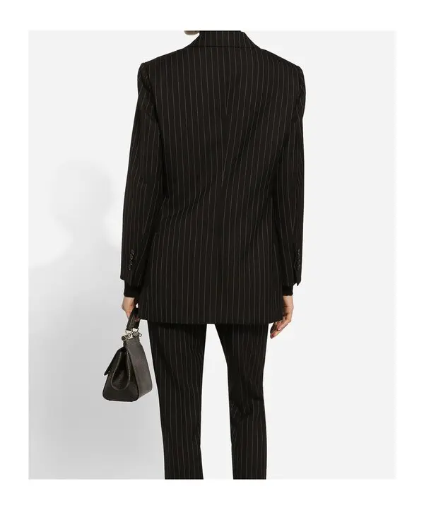 Dolce & Gabbana Single-breasted Pinstriped Blazer