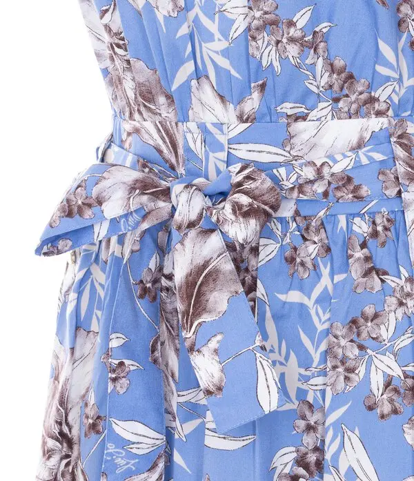 Liu Jo Floral Printed Maxi Dress - Gray