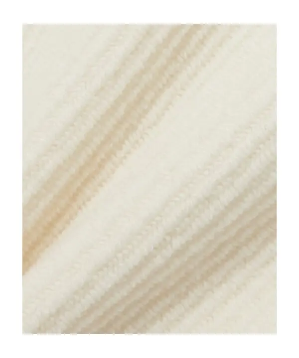 Chloé Ribbed Knit Flare Sleeve Top With Lace Detail
