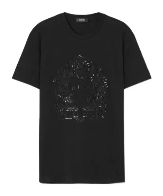 Versace Cartouche-embellished Cotton T-shirt