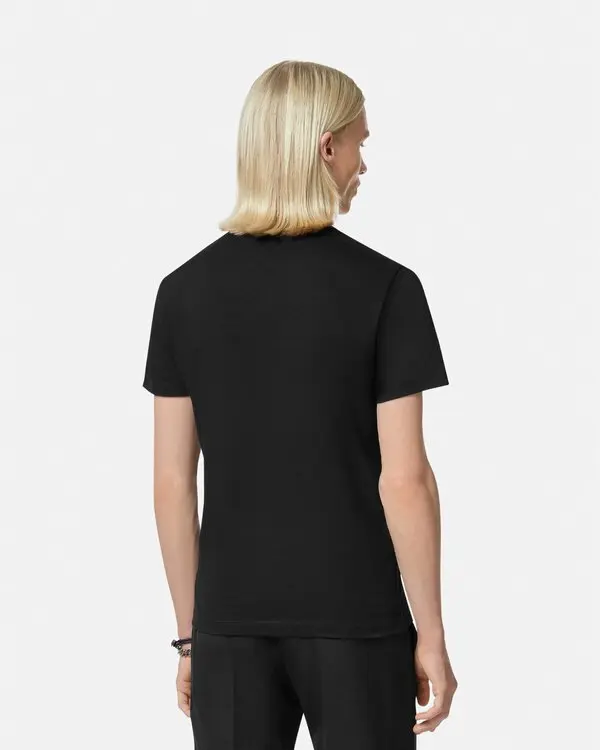 Versace Cartouche-embellished Cotton T-shirt