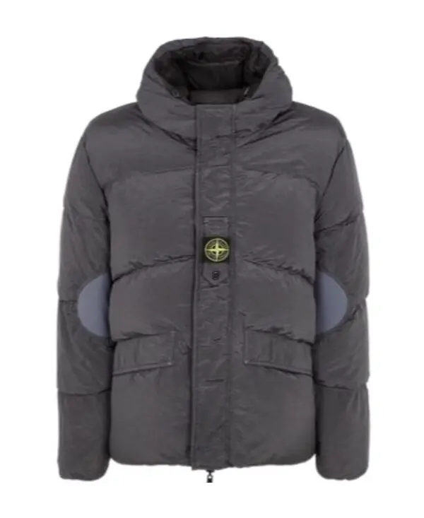 Stone Island Padded Hooded Jacket - Leaden