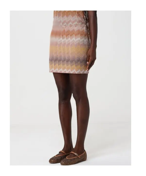 Missoni Lamé Zigzag Mini Skirt