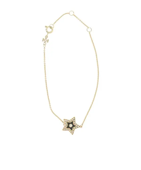 Tory Burch Kira Star Chain Bracelet - Yellow