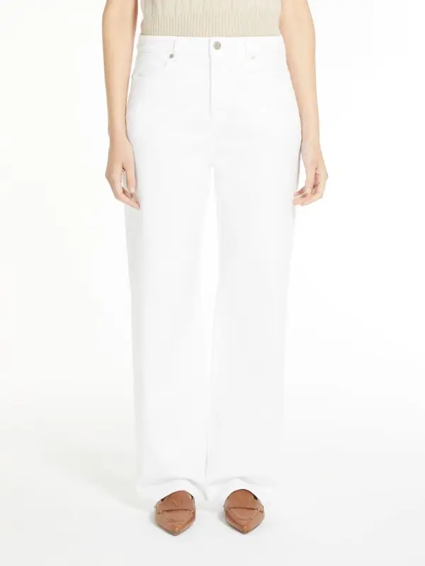 Max Mara Giuria Straight-leg Stretch Cotton Jeans