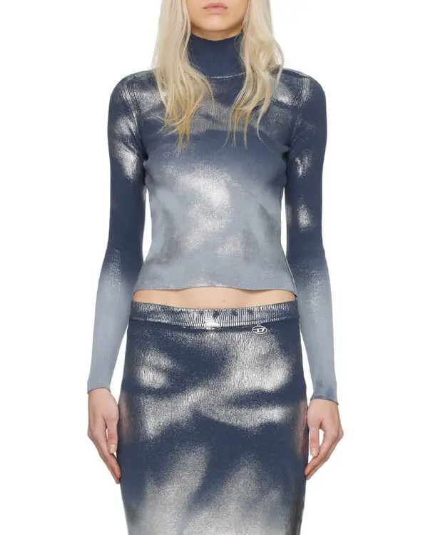 DIESEL® M-ileen High Neck Metallic-effect Jumper