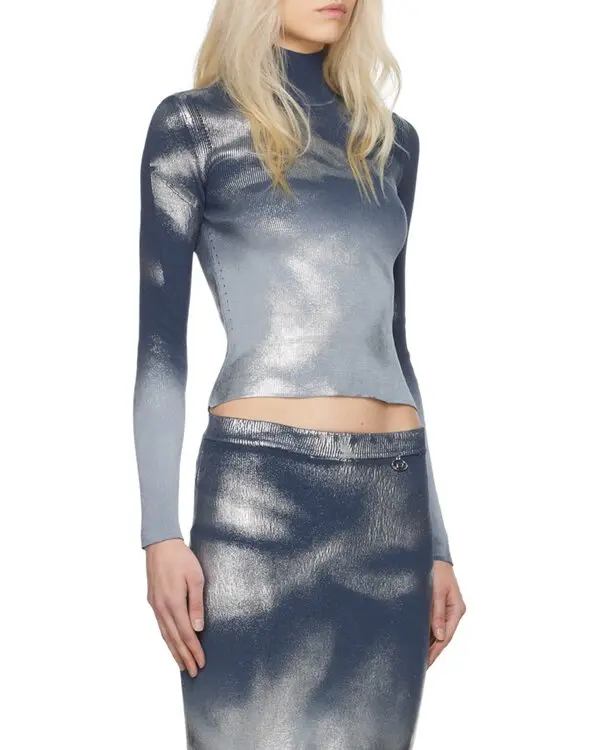 DIESEL® M-ileen High Neck Metallic-effect Jumper