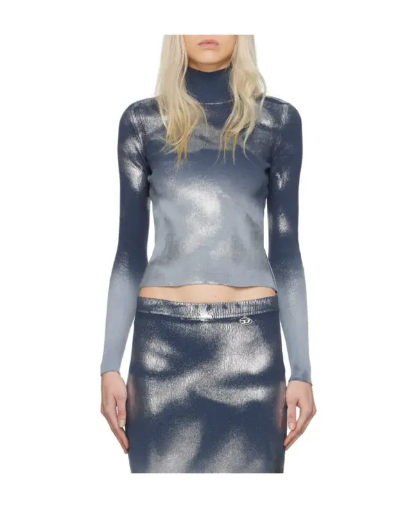 DIESEL® M-ileen High Neck Metallic-effect Jumper