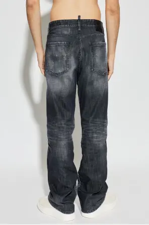 Dsquared2 Distressed Logo Patch Jeans