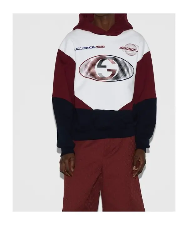 Gucci Cotton Jersey Hooded Sweatshirt With Graphic Print