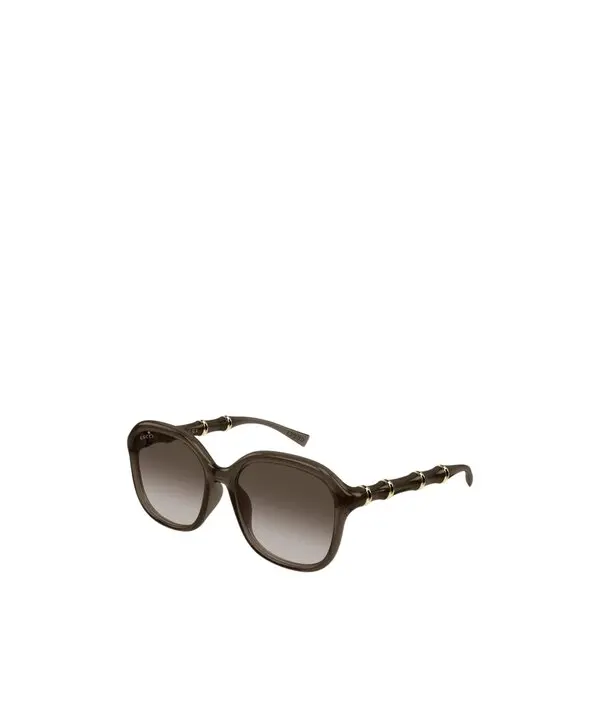 Gucci Bamboo Square Frame Sunglasses - Brown