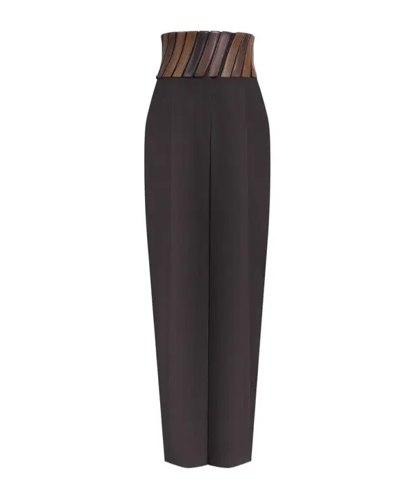 Alaïa High-waisted Trousers - Black