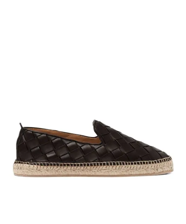 SCAROSSO Woven Casual Shoes - Black