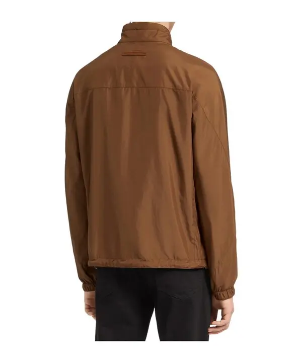 Zegna Reversible Zip-up Jacket - Brown