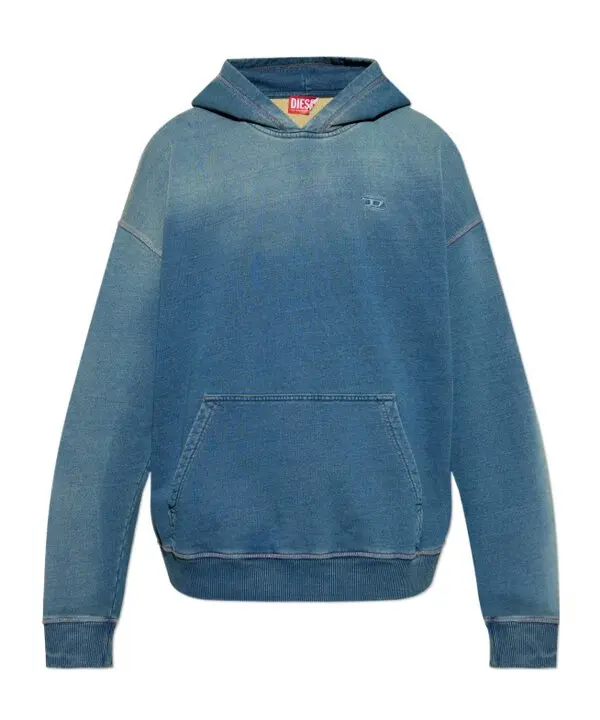 DIESEL® Oval D Logo Embroidered Hoodie