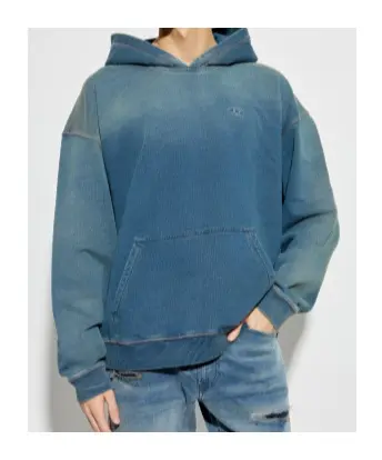 DIESEL® Oval D Logo Embroidered Hoodie