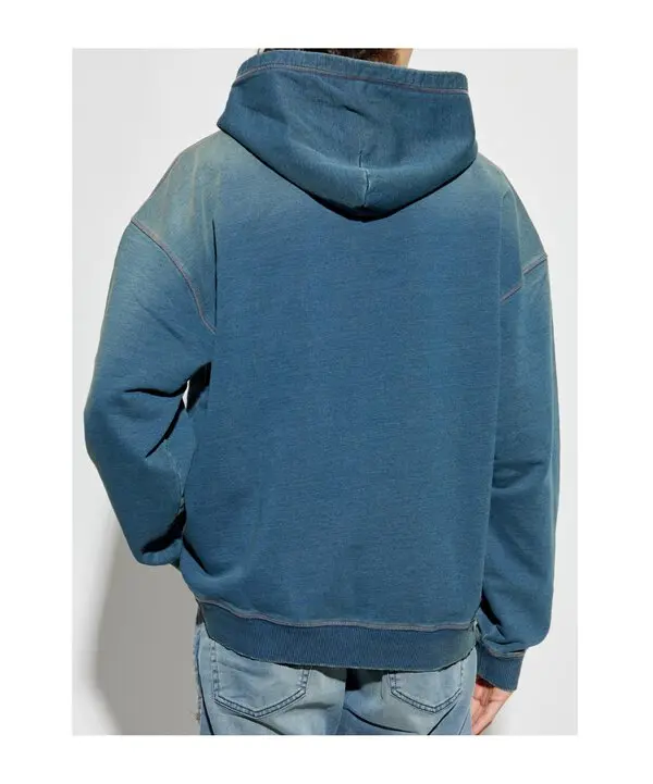 DIESEL® Oval D Logo Embroidered Hoodie