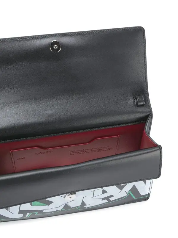 Off-White Jitney Graffiti Pattern Satchel Bag