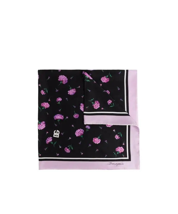 Dolce & Gabbana Dolce Gabbana Carnations Printed Scarf