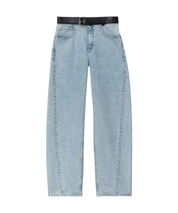 Alexander Wang Low Rise Belted Waist Balloon Jeans