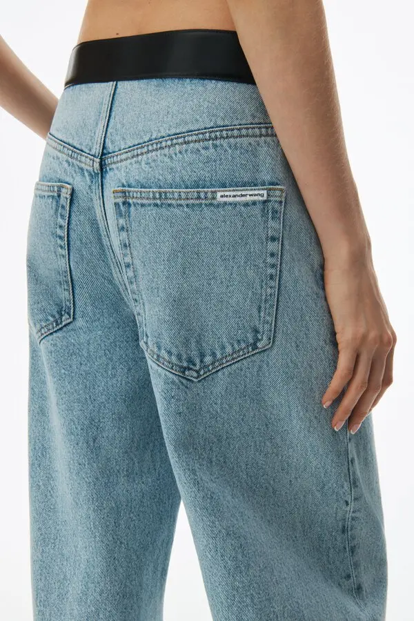 Alexander Wang Low Rise Belted Waist Balloon Jeans