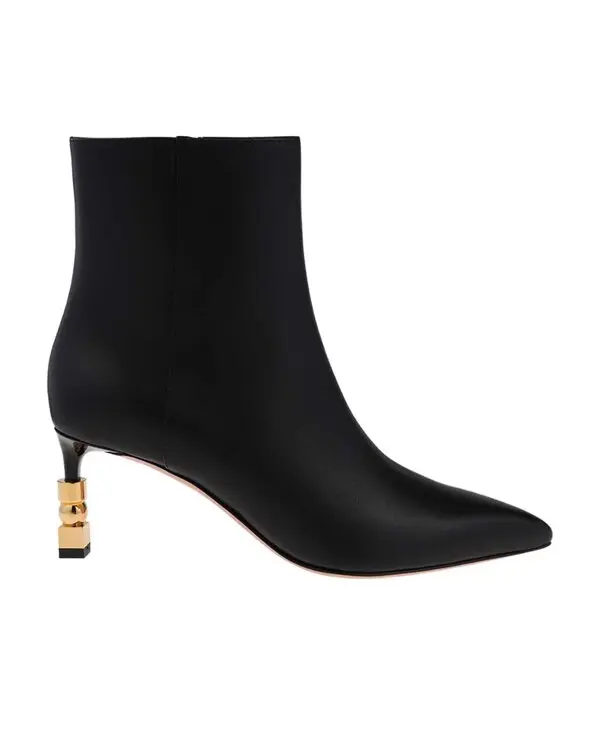 Bally Pointed Toe Zipper Ankle Boots