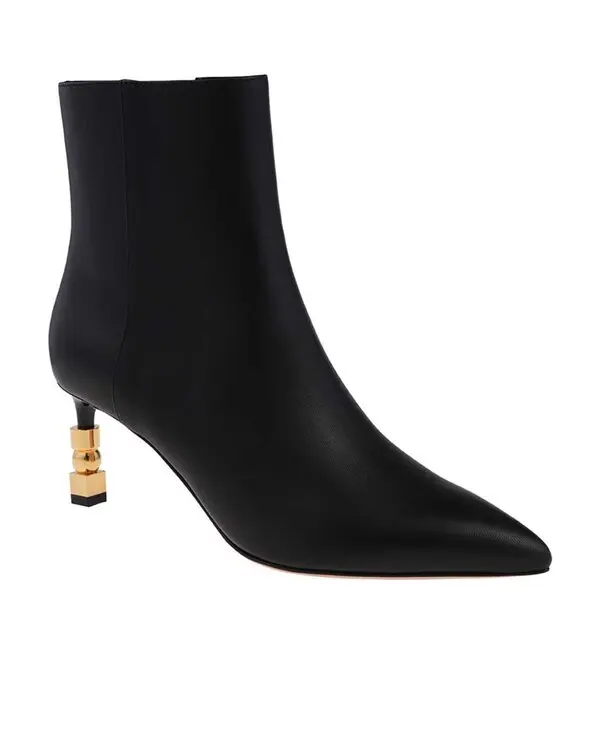 Bally Pointed Toe Zipper Ankle Boots