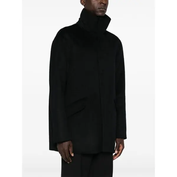 Giorgio Armani Straight Hem Pea Coat