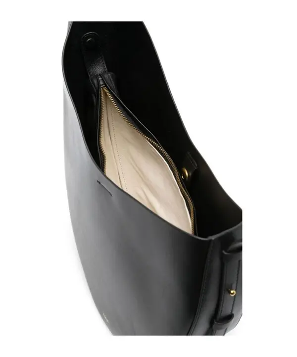 Soeur Asymmetrical Shoulder Bag - Black