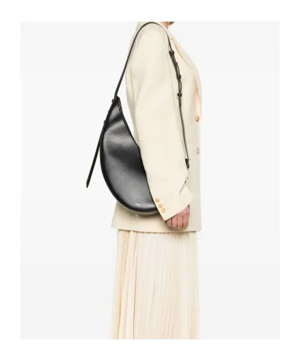 Soeur Asymmetrical Shoulder Bag - Black