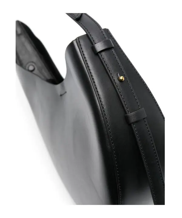Soeur Asymmetrical Shoulder Bag - Black