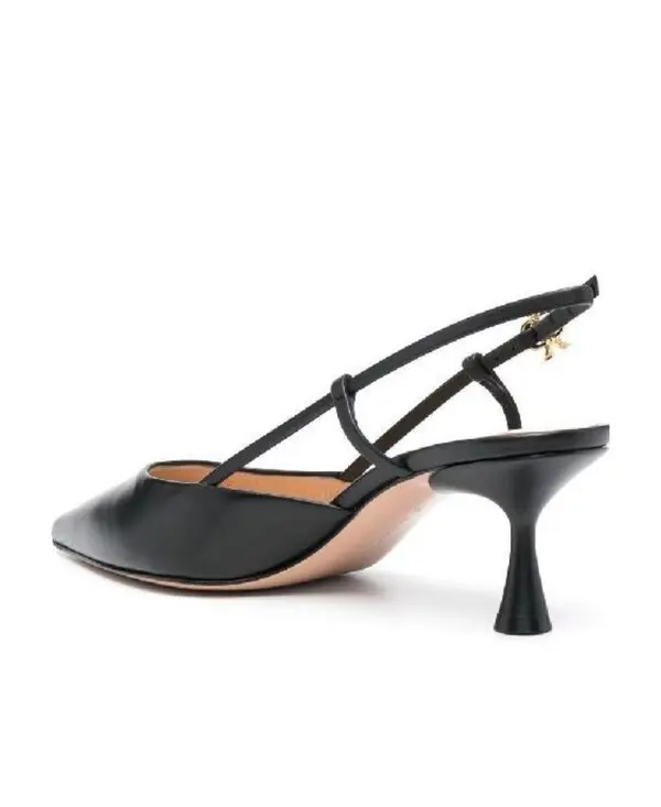 GIANVITO ROSSI Pointed-toe Slingback Pumps - Black