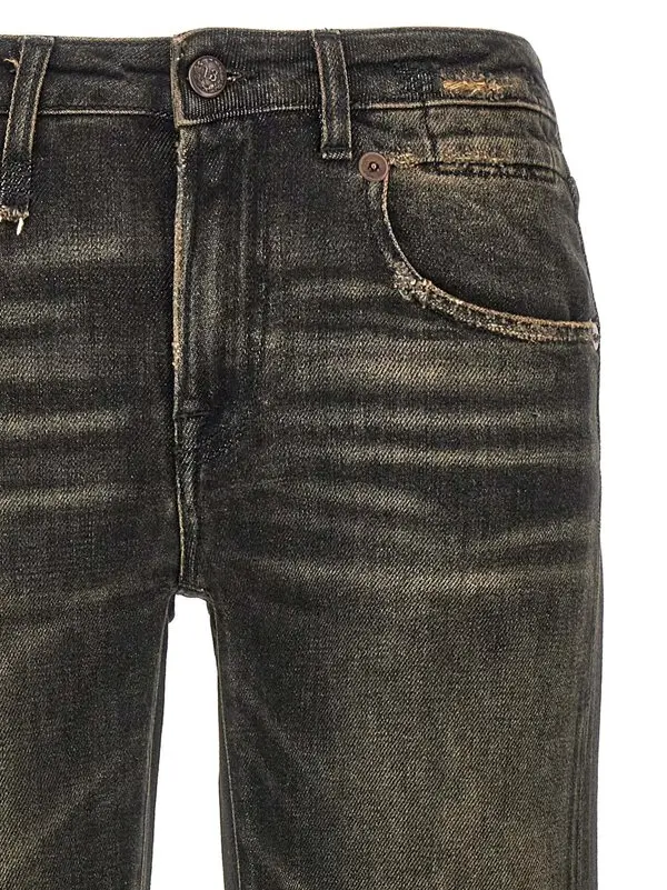 R13 Straight Leg Jeans - Monastery Black